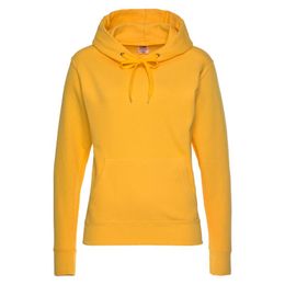 Fruit of the Loom Damen Fruit of the Loom Kapuzensweatshirt &raquo;Classic hooded Sweat Lady-Fit&laquo;, mit K&auml;ngurutaschen gelb XL (42)
