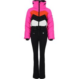 Peak Mountain Ski-/ Snowboardoverall "Antiero" in Pink/ Schwarz - 71% | Gr&ouml;&szlig;e L | Damen-outdoorjacken