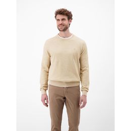 Lerros Herren Lerros Strickpullover mit Rippb&uuml;ndchen blau L