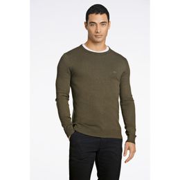 LINDBERGH Herren LINDBERGH Strickpullover mit Logo-Stickerei gr&uuml;n 3XL