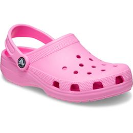 Crocs M&auml;dchen Clog &raquo;Classic K&laquo; Sommerschuh, Hausschuh, Badeschuh mit schwenkbarem Fersenriemchen rosa 28