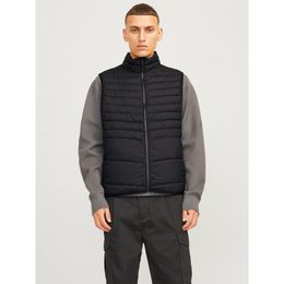 Jack & Jones Jack & Jones Herren Steppweste &raquo;JJESTATE Praktische Weste mit Beutel, ideal f&uuml;r unterwegs&laquo; unifarben, modisch, regular fit, Polyester schwarz XL