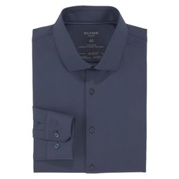 OLYMP Herren OLYMP Businesshemd &raquo;No. Six 24/Seven super slim&laquo; Jersey-Hemd blau 44, N-Gr