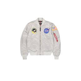 Alpha Industries Herren Bomberjacke &raquo;MA-1 VF Vintage Fit NASA&laquo; grau S