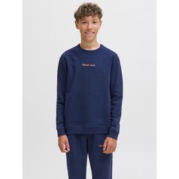 Jack & Jones Jack & Jones Junior Jungen Sweatshirt &raquo;JORNORREBRO EMB SWEAT CREW NOOS JNR&laquo; blau 140