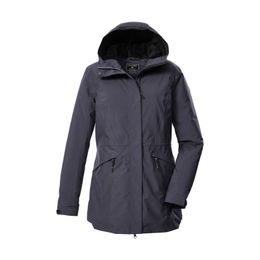 Killtec Damen Parka &raquo;KOW 19 WMN PRK&laquo; Wasserdichter, atmungsaktiver Damenparka mit verstellbarer Kapuze silber 44