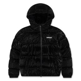 Levi's Kids M&auml;dchen Levi's Kids Winterjacke &raquo;LVG SHINY HVWT PUFFER&laquo; mit Kapuze, Pufferjacke gl&auml;nzend, for Girls schwarz 8 (128)