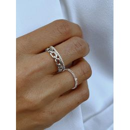 Les Petites Pr&eacute;cieuses Silber-Ring mit Edelstein - 74% | Gr&ouml;&szlig;e 52 | Schmuck