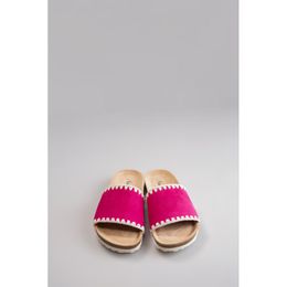 Aniston Shoes Damen Aniston SHOES Pantolette , Sommerschuh, Strandschuh, Fu&szlig;bett - NEUE KOLLEKTION pink 39