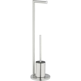 Wenko WC-Garnitur in Silber - (H)69,5 x &Oslash; 18 cm - 15% | Badezimmer-accessoires