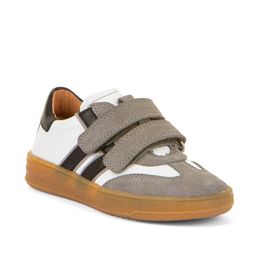 froddo M&auml;dchen froddo Sneaker &raquo;Barefoot Base&laquo; , Retro Sneaker, Klettschuh, Sneaker mit Lederfutter grau 32