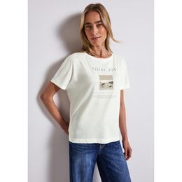 Street One Damen Street One T-Shirt mit Fotoprint wei&szlig; 38