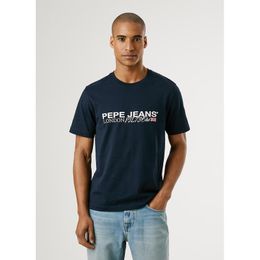 Pepe Jeans Herren T-Shirt &raquo;MATTHEW TEE&laquo; Regular Fit mit Rundhals blau XL
