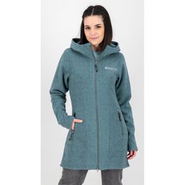 DEPROC Active Damen DEPROC Active Fleecejacke &raquo;GLORY APRIL&laquo; mit 2-Wege-Rei&szlig;verschluss grau 36/38 (M)