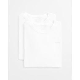 Gant Herren Kurzarmshirt &raquo;C-NECK T-SHIRT 2-PACK&laquo; Mit Rundhalsausschnitt wei&szlig; S