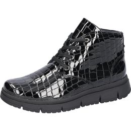 Waldl&auml;ufer Waldl&auml;ufer Damen Schn&uuml;rstiefelette &raquo;H-PINA&laquo; Schn&uuml;rboots, High Top Sneaker, in Lack-Kroko-Optik, Komfortweite H 6 (39)