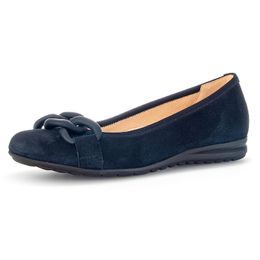 Gabor Damen Ballerina &raquo;FLORENZ&laquo; , Keilabsatz, Bequemschuh, Slipper, Businessschuh in Weite G (=weit) blau 43