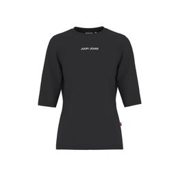 JOOP! Joop Jeans Damen Rundhalsshirt &raquo;Trevia&laquo; mit Logoprint schwarz L