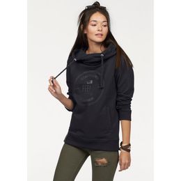 OCEAN SPORTSWEAR Damen Kapuzensweatshirt &raquo;Essentials Sweatshirt&laquo;, Langarm, figurbetonter Schnitt, unifarben schwarz 32/34