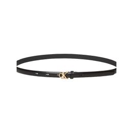 Calvin Klein Damen Lederg&uuml;rtel &raquo;CK BUCKLE 15MM FIXED BELT&laquo; Gr&ouml;&szlig;enverstellbar schwarz