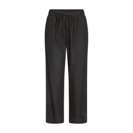 Freequent Damen Freequent 7/8-Hose &raquo;FQLAVA-ANKLE-PA&laquo; aus Leinen und mit Kordelzug schwarz XL, N-Gr
