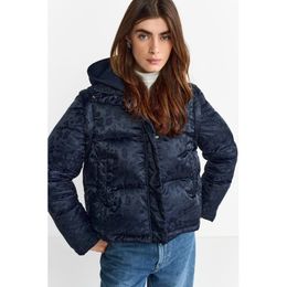Richroyal Damen RICHROYAL Steppjacke Winterjacke mit dezentem Leo-Print, abnehmbare &Auml;rmel 34