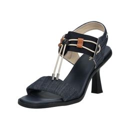 Nero Giardini Damen High-Heel-Sandalette &raquo; Sandalen Leder/Textil&laquo; blau 39