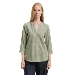 Tom Tailor Damen Tom Tailor Klassische Bluse mit geschlitztem Rundhalsausschnitt 44
