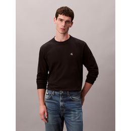 Calvin Klein Jeans Herren Langarmshirt &raquo;LS EASY MONOGRAM TEE&laquo; Mit Rundhalsausschnitt, regular fit schwarz XL