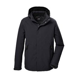 Killtec Herren Funktionsjacke &raquo;KOW 4 MN JCKT&laquo; Wasser- und winddichte Herrenjacke, atmungsaktiv, abnehmbare Kapuze grau XL