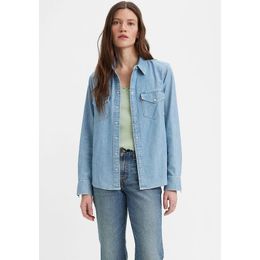 Levi's Levi's Damen Jeansbluse &raquo;ESSENTIAL WESTERN&laquo; mit Brusttaschen mit Druckkn&ouml;pfen blau S (36)