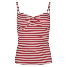Short Stories Tankini-Oberteil in Creme/ Rot - 59% | Gr&ouml;&szlig;e 36 | Damen-bademode