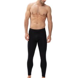 Mey Herren Lange Unterhose &raquo;Casual Cotton (K)&laquo; Weiche Beinabschl&uuml;sse schwarz S