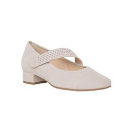 Hassia Leder-Spangenballerinas "Cordoba" in Grau - 50% | Gr&ouml;&szlig;e 42 | Damen-ballerinas