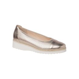 Hassia Leder-Ballerinas "Sevilla" in Gold - 50% | Gr&ouml;&szlig;e 42 | Damen-ballerinas