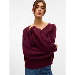 V&eacute;ro Moda Vero Moda Damen V-Ausschnitt-Pullover &raquo;VMLOLLIPOP LS V-NECK PULLOVER BOO&laquo; S