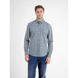Lerros Herren Lerros Langarmhemd mit All-Over Print XL, N-Gr