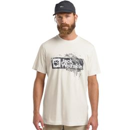 Jack Wolfskin Herren T-Shirt &raquo;BRAND T M&laquo; wei&szlig; L (52)
