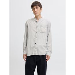Jack & Jones Jack & Jones Herren Langarmhemd &raquo;JJEBAND MELANGE SHIRT L/S SN&laquo; grau L, N-Gr