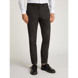 Calvin Klein Herren Chinohose &raquo;SATEEN STRETCH SLIM CHINO&laquo; mit Logopatch schwarz 36, L&auml;nge 34