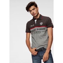 Bruno Banani Herren Poloshirt Kurzarm, k&ouml;rpernahe Passform, mit Polokragen grau M (48/50)