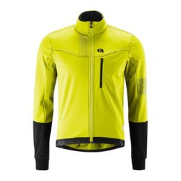 Gonso Herren Fahrradjacke &raquo;Valaff&laquo; Herren Softshell-Jacke, Windjacke atmungsaktiv und wasserabweisend gelb XL