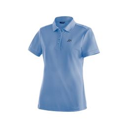 Maier Sports Damen Funktionsshirt &raquo;Ulrike&laquo; Damen Polo, pique Poloshirt, schnelltrocknendes Outdoor-Shirt blau 42