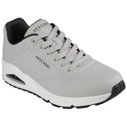 Skechers Herren Sneaker &raquo;Uno - Stand on Air&laquo; Freizeitschuh, Halbschuh, Schn&uuml;rschuh mit Air-Cooled Memory Foam grau 47,5