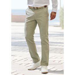 John Devin Damen Chinohose &raquo;regular-fit, lange Oxford Hose&laquo; aus elastischer Baumwoll-Qualit&auml;t gr&uuml;n 32, L&auml;nge 30