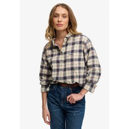 Superdry Damen Karobluse &raquo;CHECK FLANNEL RELAXED SHIRT&laquo; Baumwolle, relaxed fit, aus weichem Flanell S