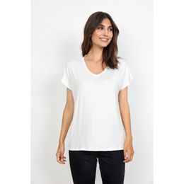soyaconcept Damen soyaconcept V-Shirt &raquo;SC-MARICA 32&laquo; wei&szlig; XL