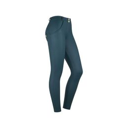 Freddy Damen Leggings &raquo;WRUP SUPERSKINNY REGULAR FAUXLEATHER&laquo; mit Lifting & Shaping Effekt blau XS (34), N-Gr
