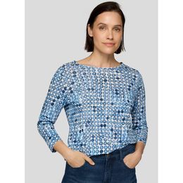 Rabe Damen 3/4-Arm-Shirt mit All-Over Print blau 44