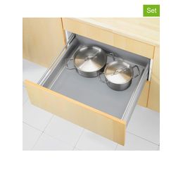 Wenko 2er-Set: Anti-Rutsch-Matten "Noppen" in Grau - (B)150 x (T)50 cm - 14% | Kuechenhelfer